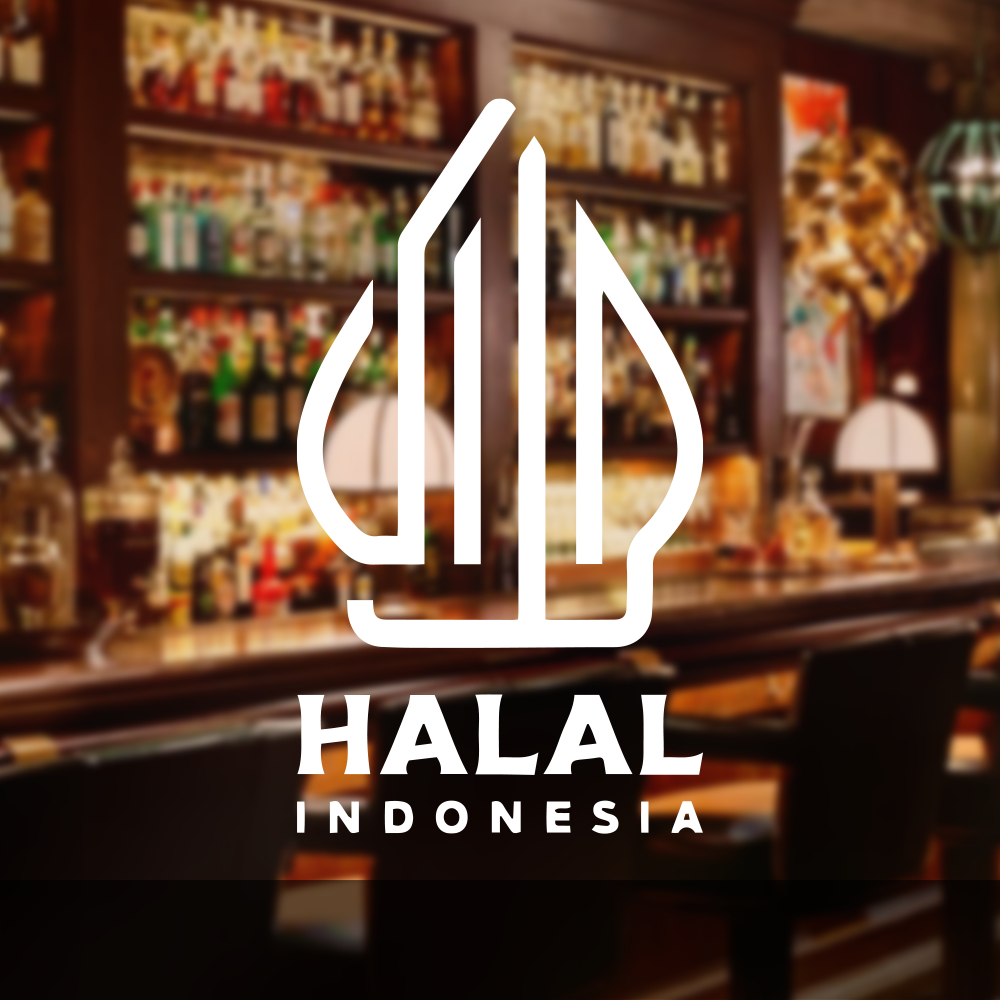 New Logo Sticker Halal Indonesia New Resto Hotel Cafe Glass Sticker ...