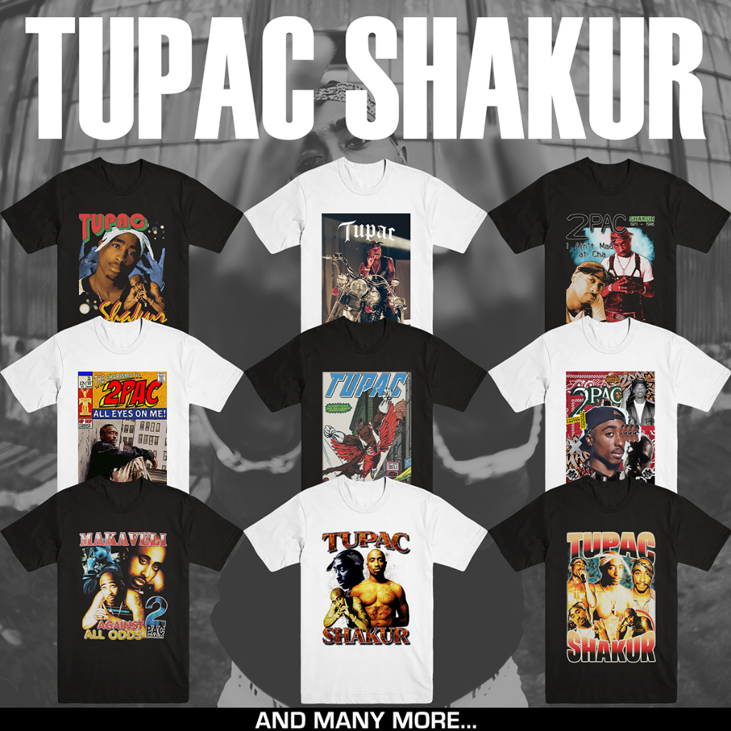 2PAC - TUPAC SHAKUR | MUSIC T-SHIRT | HIP-HOP RAILPER | MERCHANDISE ...