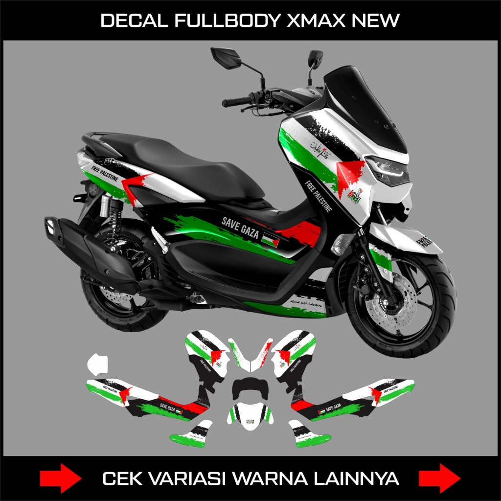 Sticker DECAL FULL BODY YAMAHA ALL NEW NMAX 155 2020 - 2023 PALESTINE ...