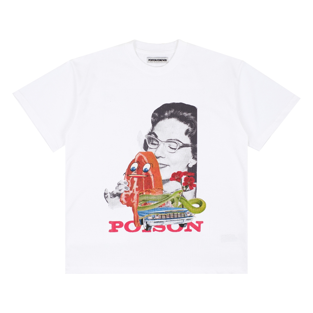 BISON FOREVER - No Mistake Tshirt Graphic White - Heavyweight 220GSM - Unisex Men's Oversized T ...