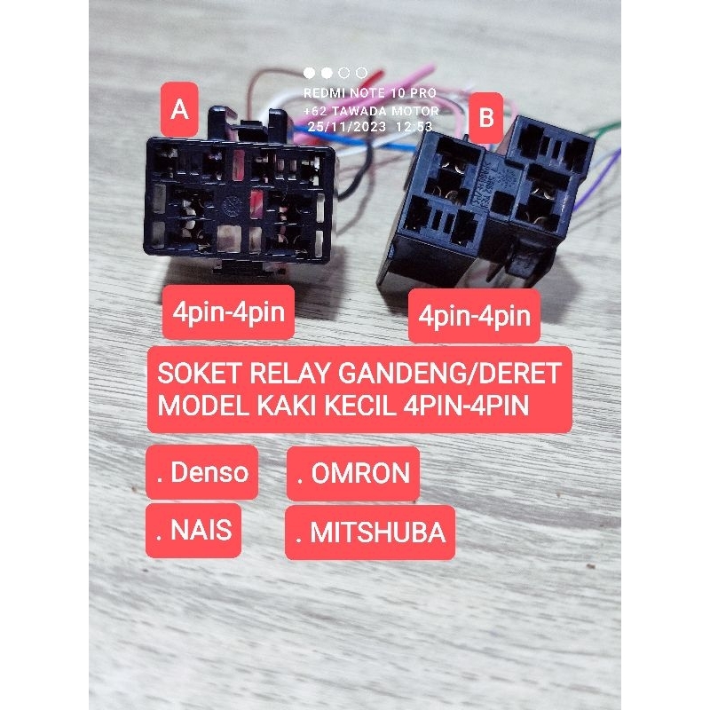 House SOCKET RELAY FOOT HANDLE 4-4 DENSO NAIS OMRON MITSUBA | Shopee Philippines