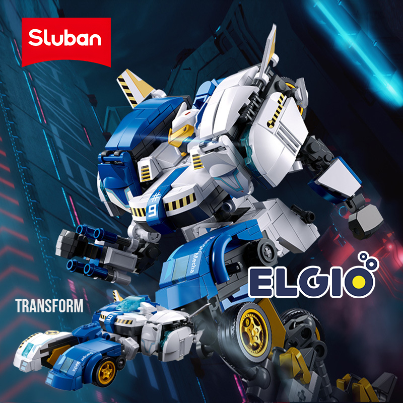 Sluban Bricks Robot Police Transform Mecha Police Car B1150 | Shopee ...