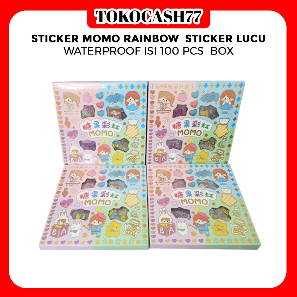 Original MOMO RAINBOW MIX STICKER/WATERPROOF KOREAN CARTOON STICKER ...