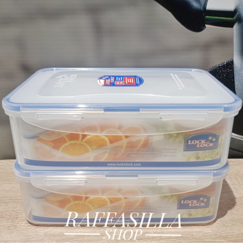 Locknlock Lunch Box 2.1L Lock&Lock Food Container Rectangular | Shopee ...