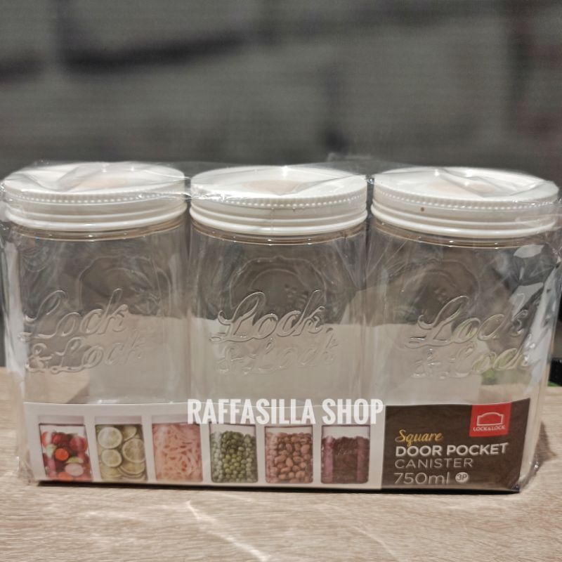 Locknlock Door Pocket Canister Set 3 Pcs 750ml Lock&Lock Food Container ...