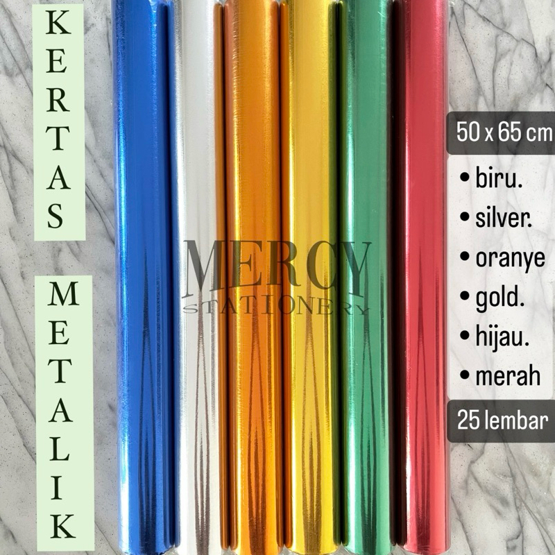 HIJAU MERAH Plain Metallic Paper - Christmas Gift Paper Red Green Gold ...