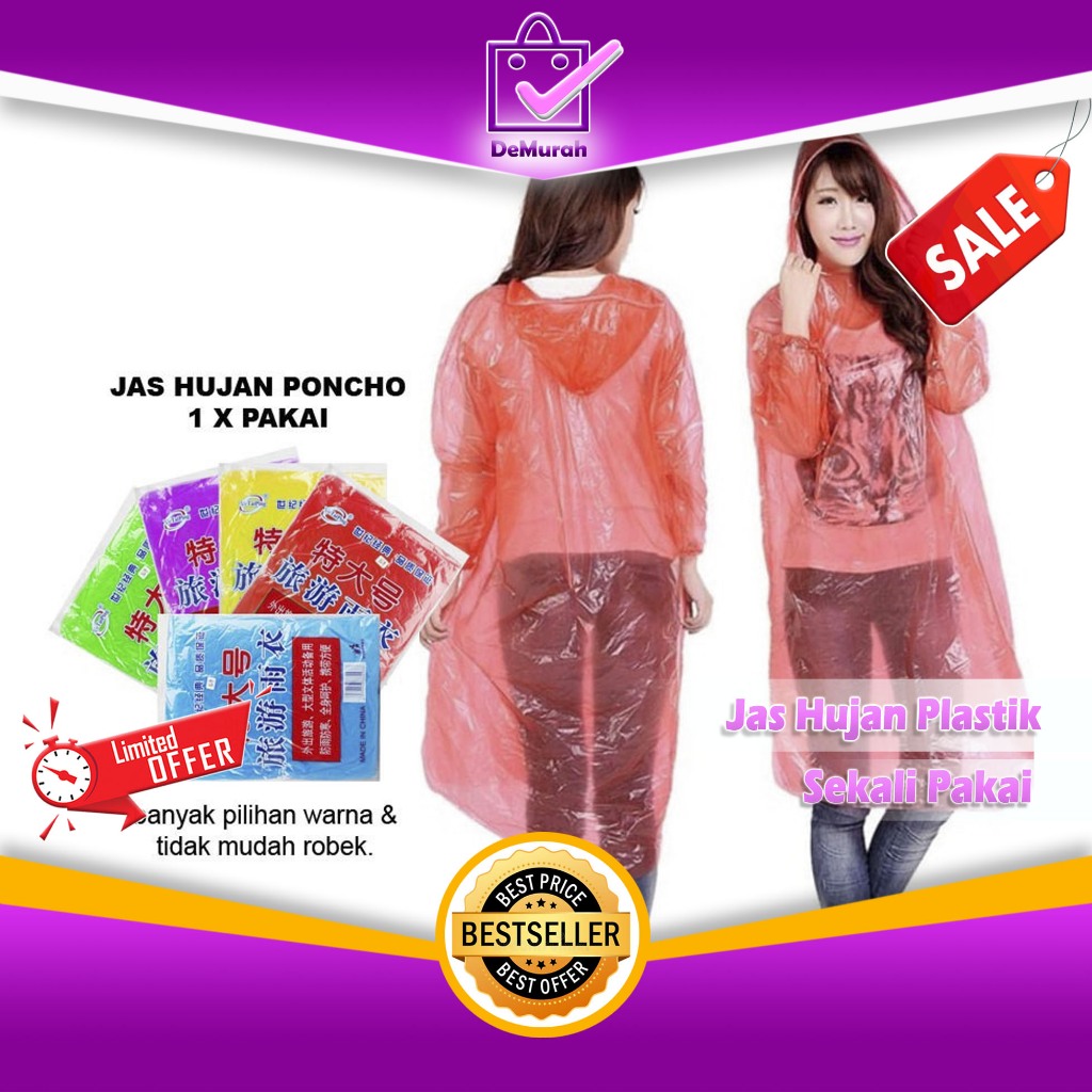 Disposable Plastic Raincoat Disposable Raincoat Poncho Model A027 ...