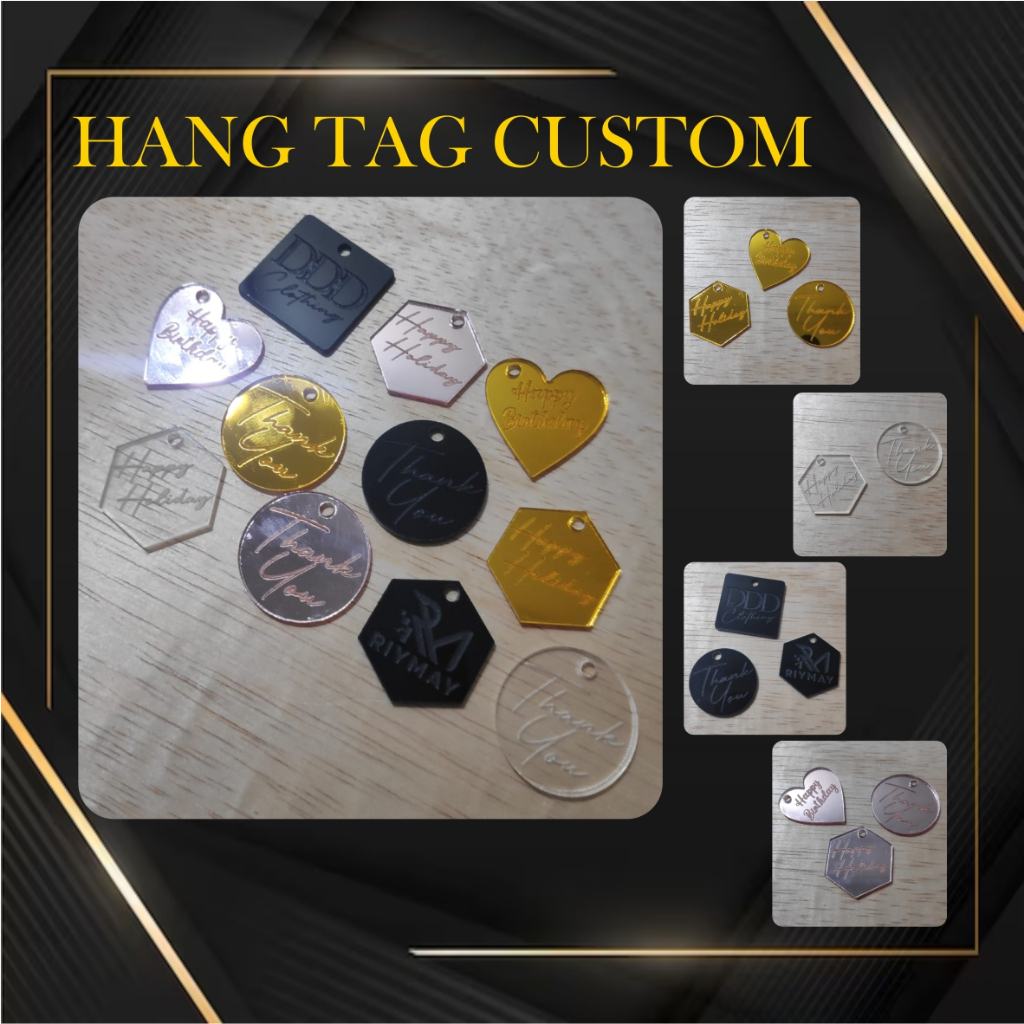 Custom Acrylic/Acrylic Hang Tag || Custom Acrylic Tag Labels || Brand ...
