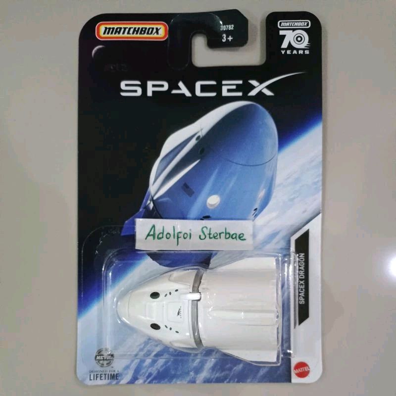 Matchbox spacex dragon space 70 years edition nasa space plane space x ...