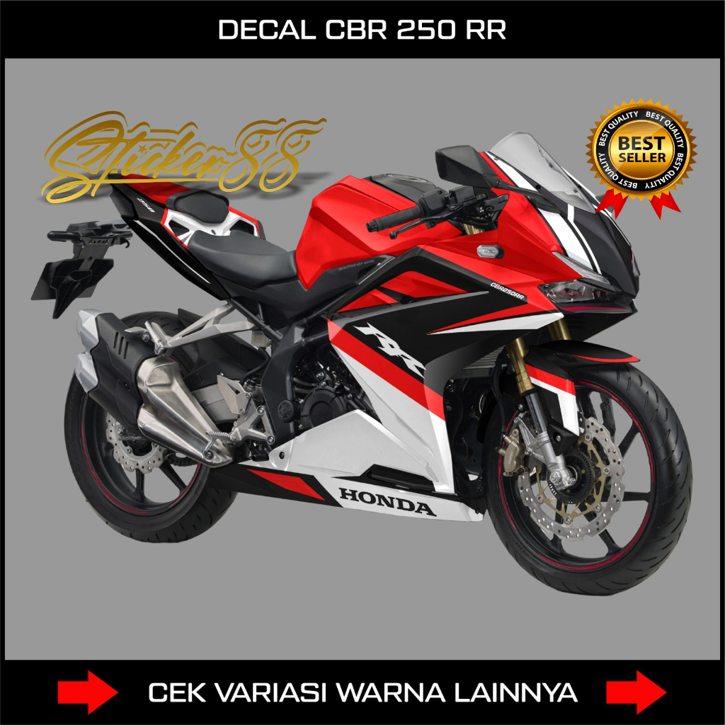 Decal STICKER CBR 250 RR FULL BODY VARIATIONS ON COSTUM DESIGN GRAPHICS ...