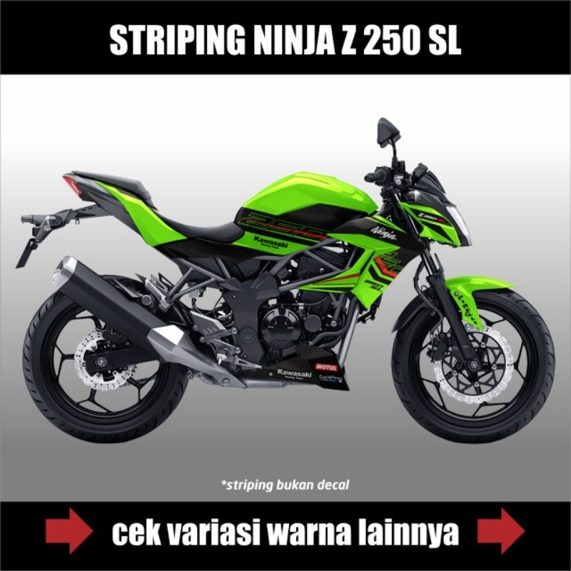 Striping Ninja Z250 Sl Livery Ninja 400/Kawasaki Ninja Z250 Motorcycle Sticker | Shopee Philippines