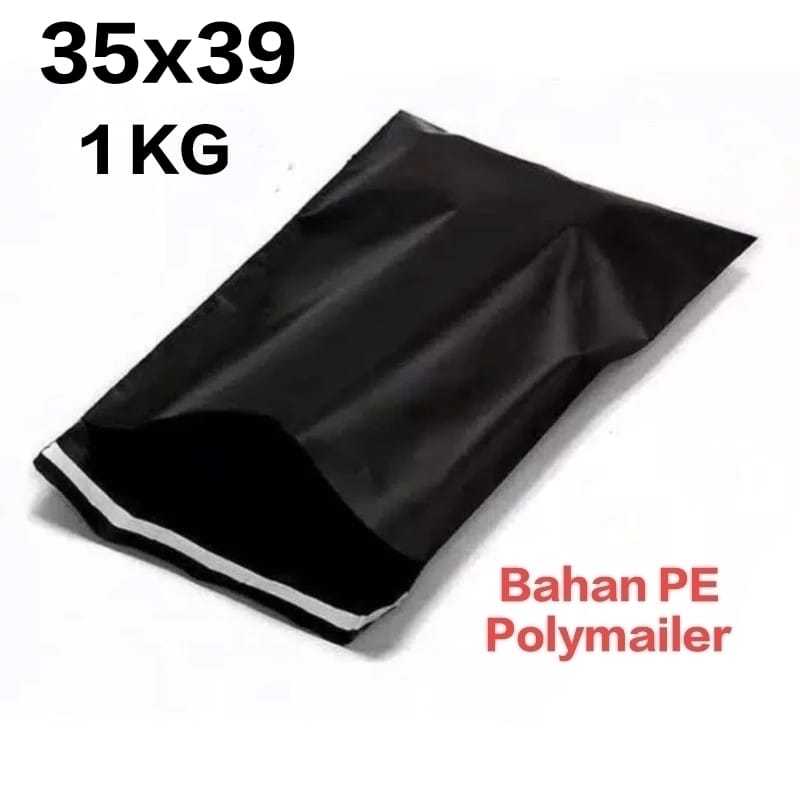 HITAM Plastic Packing PE Online Shop Black 35X39CM Contents 1kg (77-85pcs) Glue | Shopee Philippines