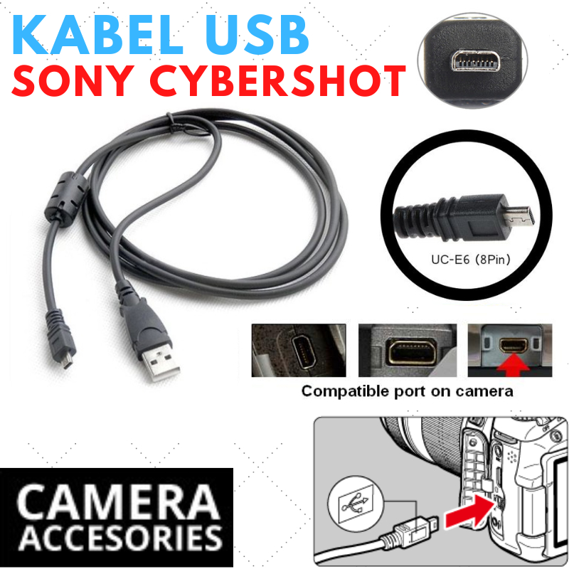 SONY USB Camera Data Cable Cybershotsony | Shopee Philippines