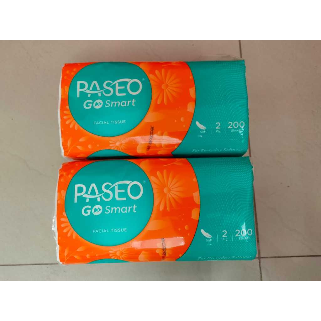 Paseo GO SMART Tissue 200 sheets 2 ply | Shopee Philippines