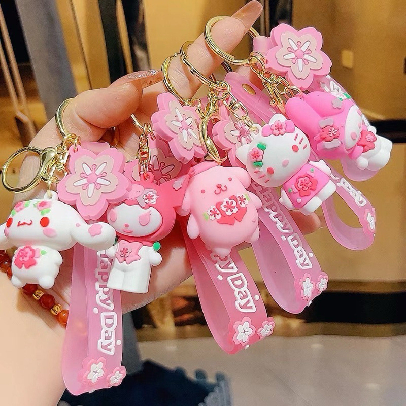 GANTUNGAN [LAST Stock] Ringo Stuff - Sakura Sanrio Keychain with ...