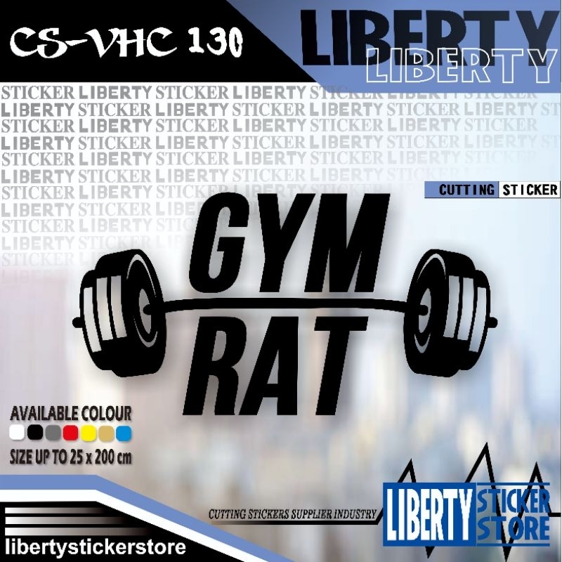 Gym rat cutting sticker | Gym rat sticker cutting | Rat gym stickers ...