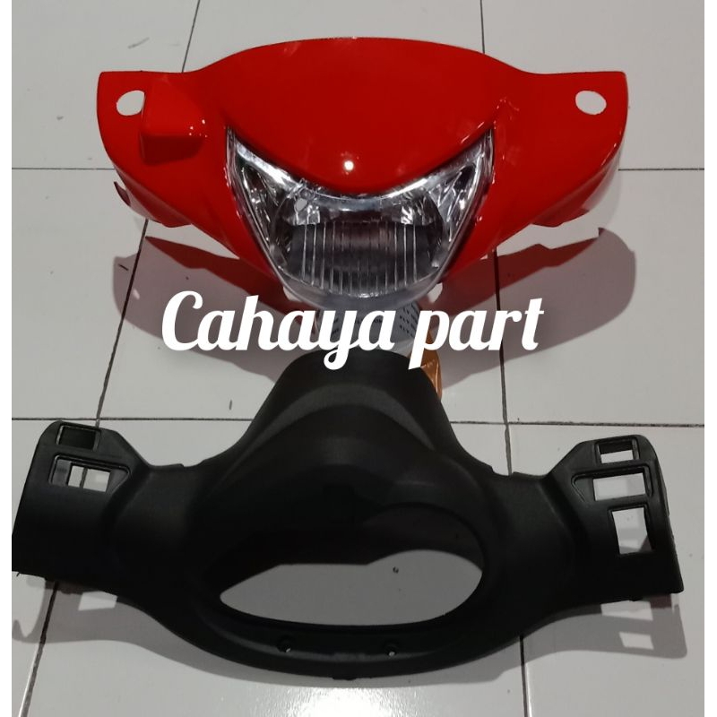 MERAH Set of front and rear head shells, set of Suzuki smash new ...