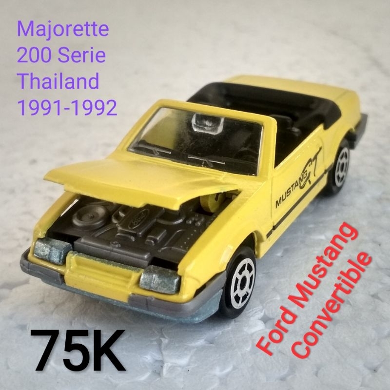 Diecast Majorette Ford Mustang GT Convertible open Hood | Shopee ...