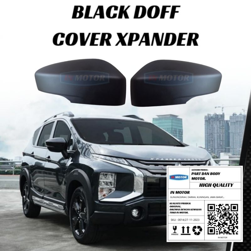 Black DOFF MIRROR COVER xpander & LIVINA 2019 2020 2021 2022 2023 2017 ...