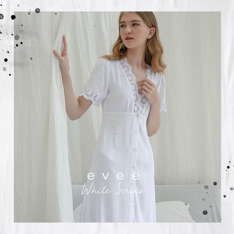 Agatha white and pink Dress - Sleepy | Shopee Philippines