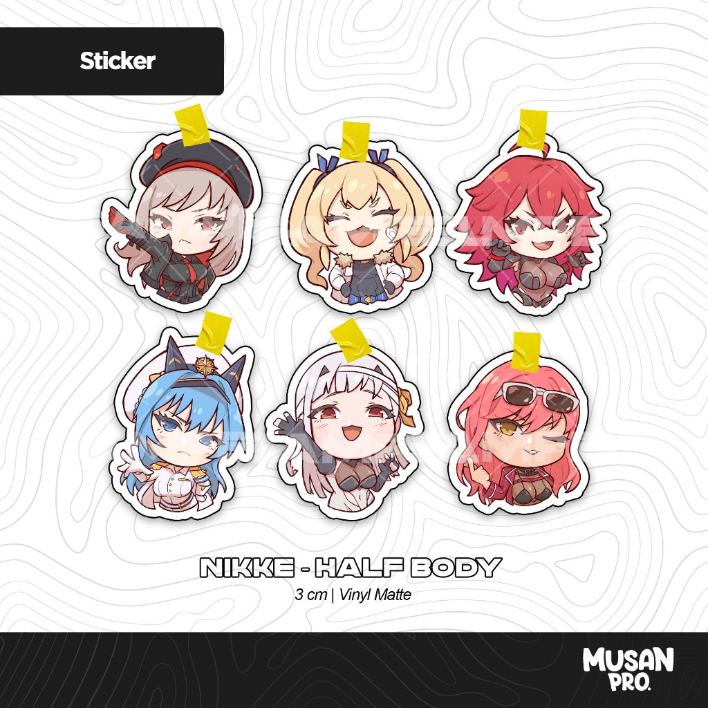 Nikke Sticker - Neat - Lapalace - Nihilister - Helmet - Modernia ...