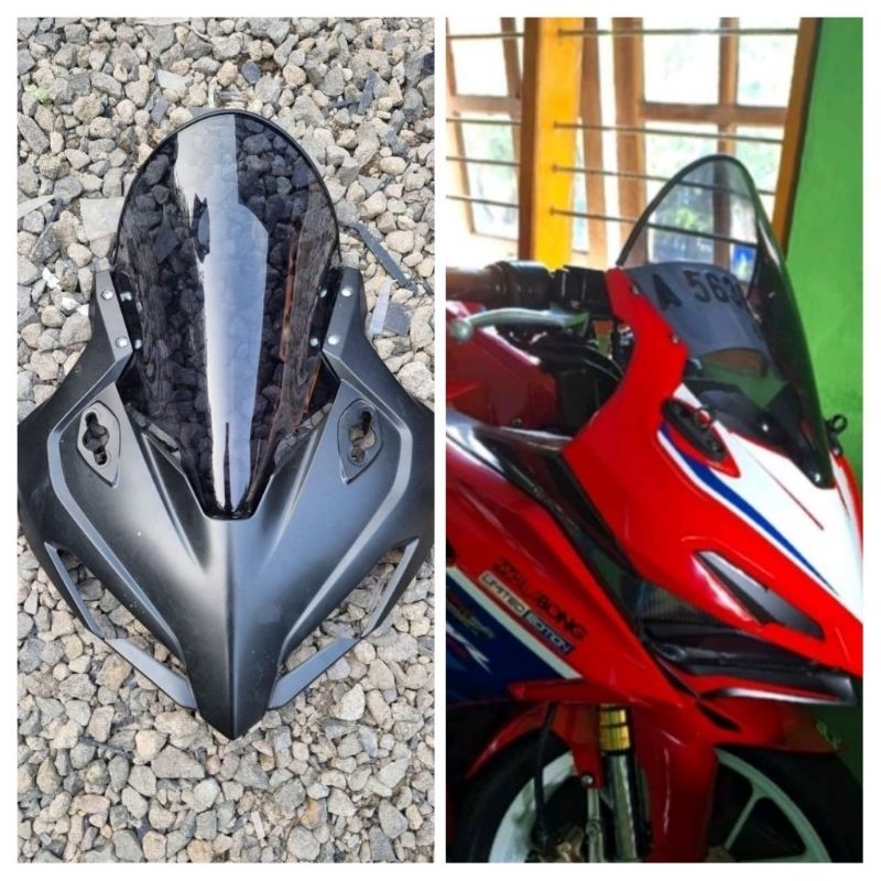 WINDSHIELD CBR 150R VISOR CBR 150R K45R LATEST MODEL FULL HIGH JENNG ...