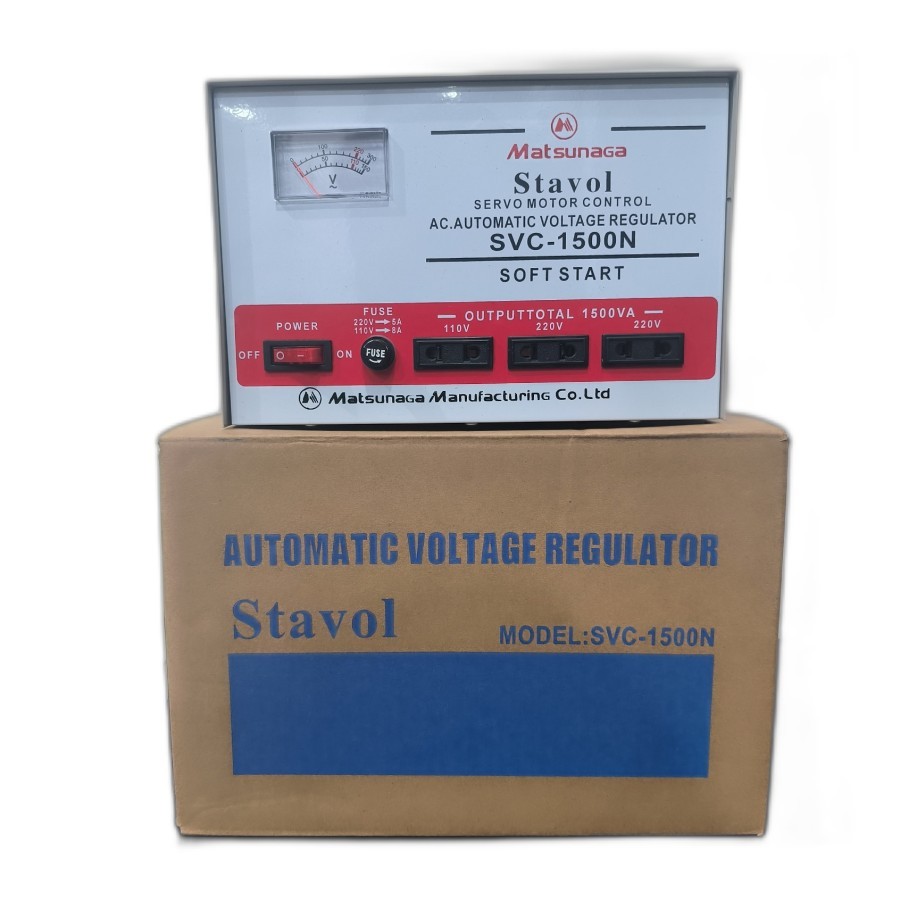 Stavolt SVC 1500W MATSUNAGA/STABILIZER 1500 MTS/STAVOL 1500watt ...