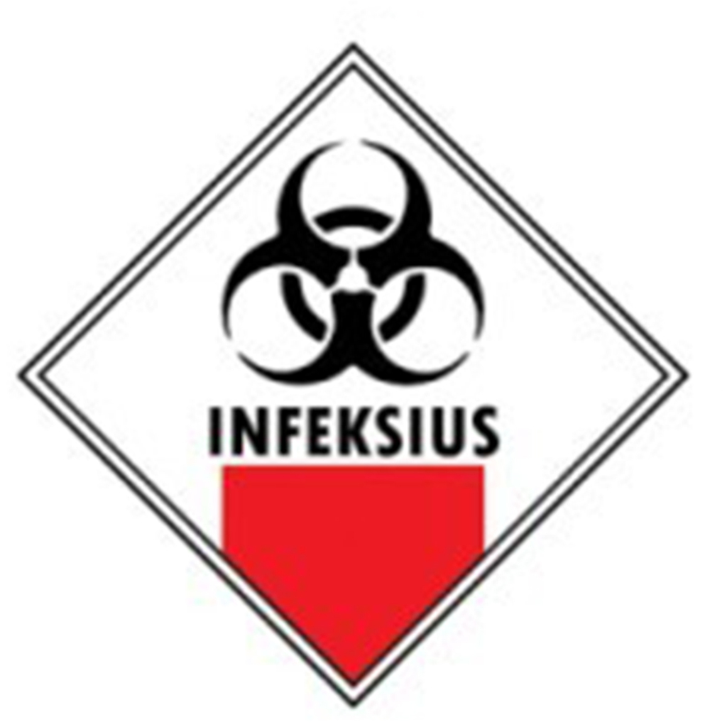 Sticker VINYL SIGN LABEL INFECTION symbol k3 SIGN 15 x 15 cm | Shopee ...