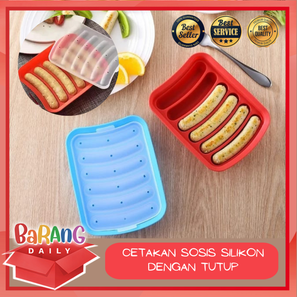 Silicone Sausage Mold With Lid Nugget Mold Steamed Nuggets Silicone ...