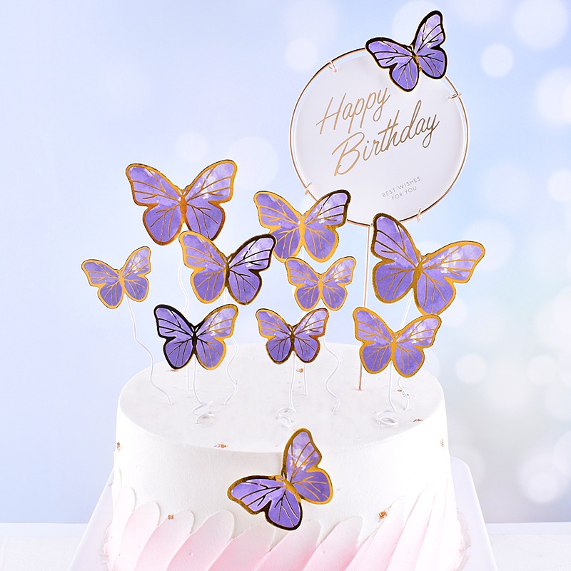 Butterfly Topper/Butterfly Cake Decoration Set | Shopee Philippines