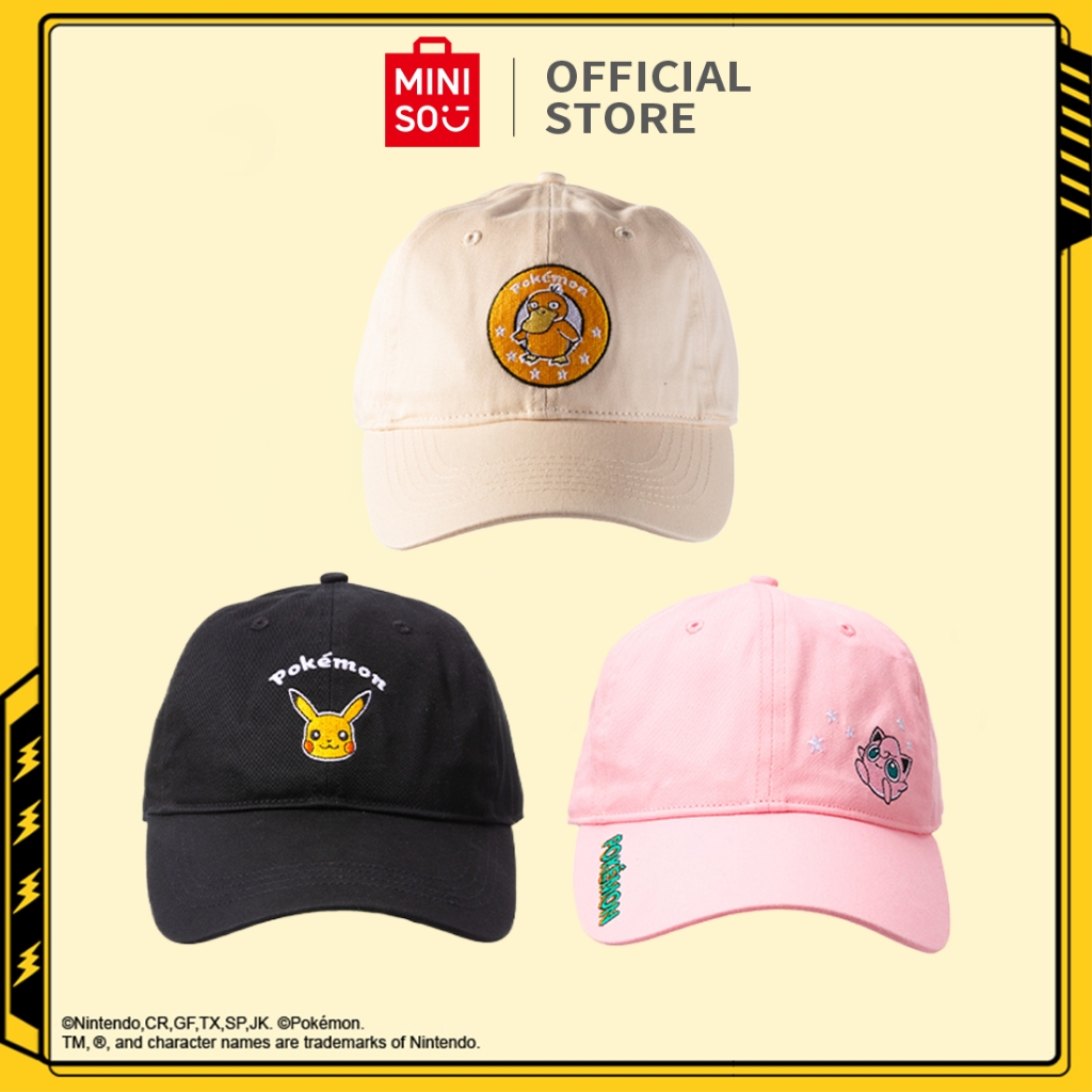 MINISO x Pokémon Pokemon Baseball Cap Hat Fashion Unisex With ...