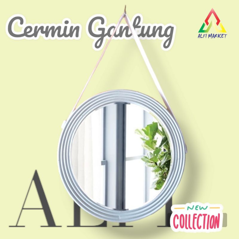 Beautiful Round Mirror Aesthetic Hanging Glass Modern Minimalist Round ...