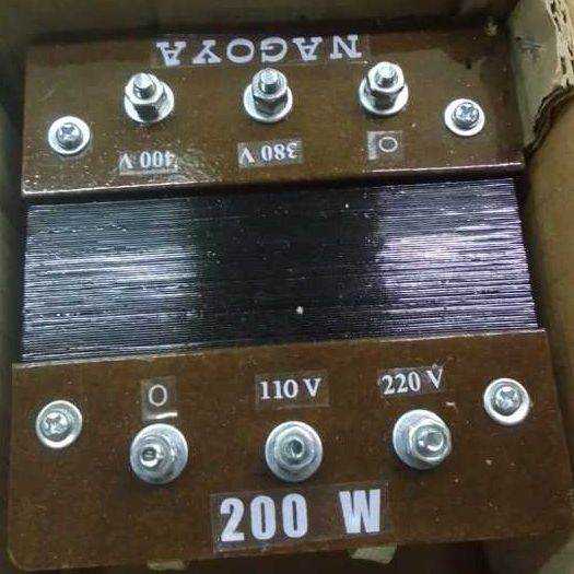 Travo Transformer STEP UP/ DOWN 400V/380V TO 220V/110V 200 Watt 1phase ...