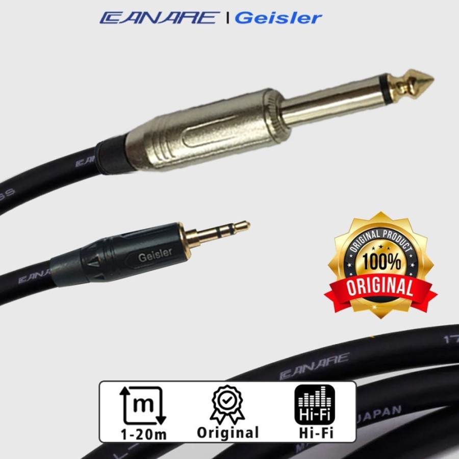 Original CANARE Audio Cable Jack Akai Mono to Mini Stereo - GEISLER - 1 ...
