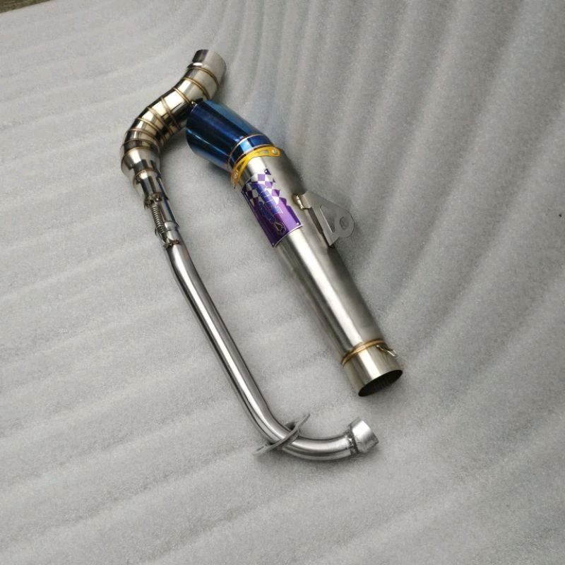 1Set Big Elbow pipe open 51mm NLK/AUN Exhaust muffler for Wave 100 110 ...