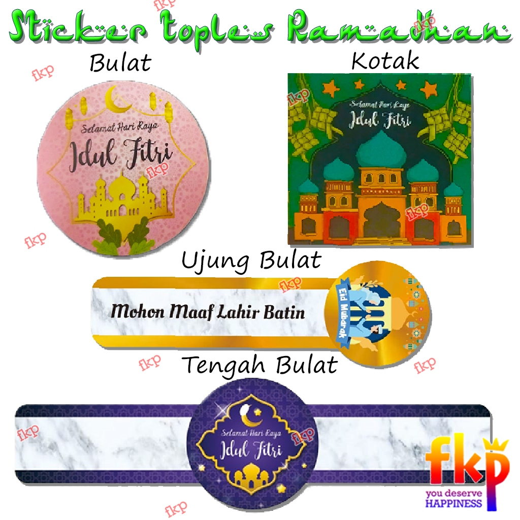 Fun KIDS PARTY Sticker Ramadhan Kareem/Jar Sticker/Fasting Sticker/Cute ...