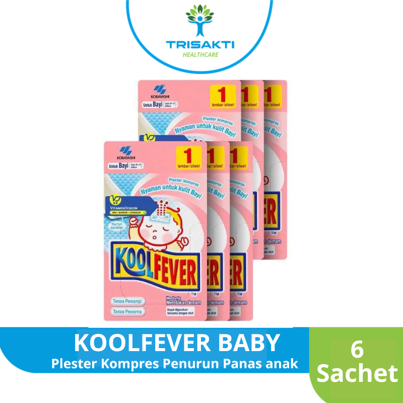Kool Fever Baby Sachet Fever Compress Plaster (6Pcs) | Shopee Philippines