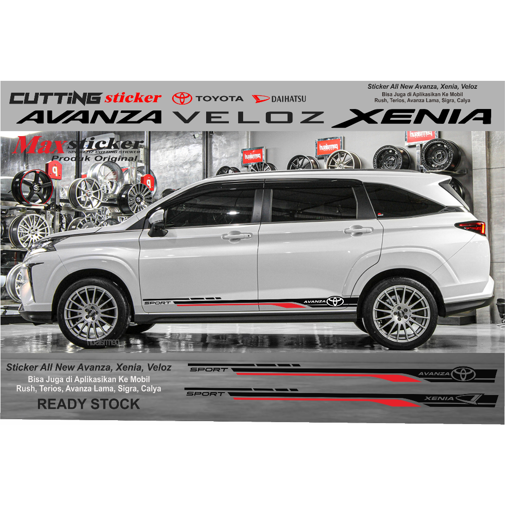 Side STICKER for toyota all new AVANZA VELOZ XENIA 2022 2023 SIDE BODY ...