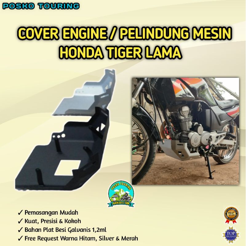 MESIN Old Honda Tiger 2000 Engine Cover Lower Engine Protector | Shopee ...