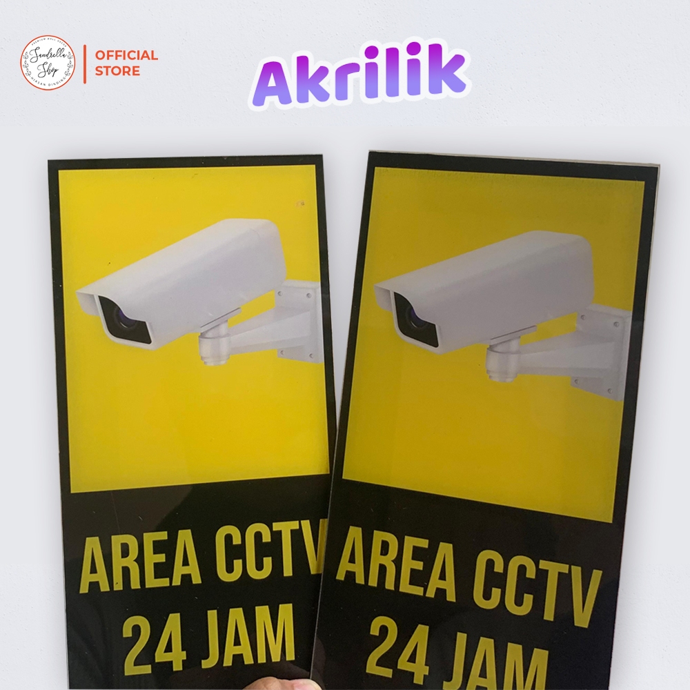 Custom Sign Board Acrylic Signage Sign Board CCTV Sign Board Acrylic 3D ...