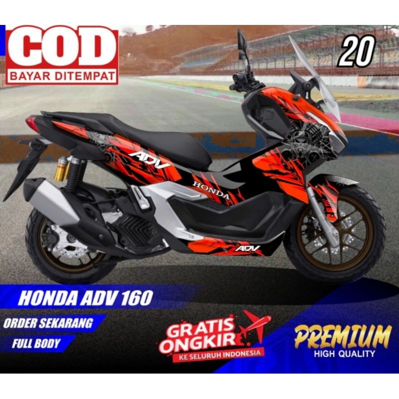 Honda adv160 full body striping motorbike sticker Decal with the latest ...