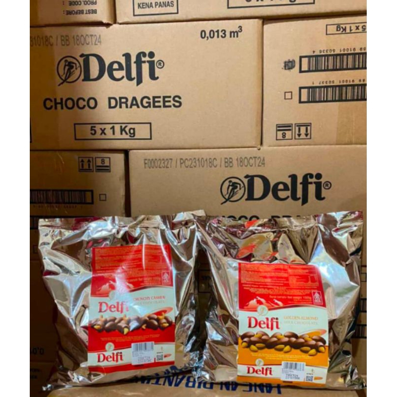 Chocolate Delfi Almond And Mede Packaging 1kg | Shopee Philippines