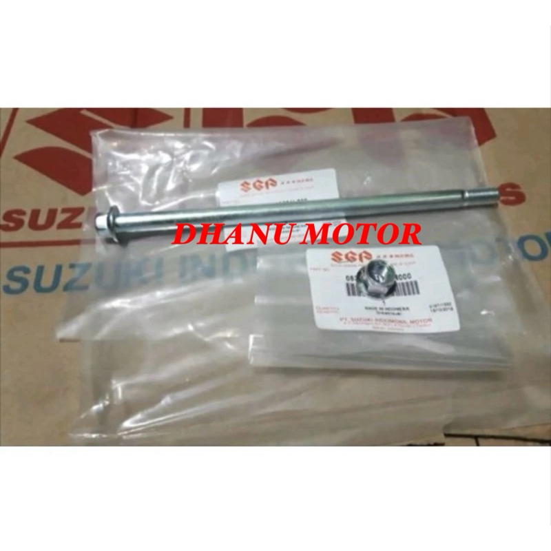 Rear axle + nut shogun 125 R New sp fl rr robot axelo smash titan ...