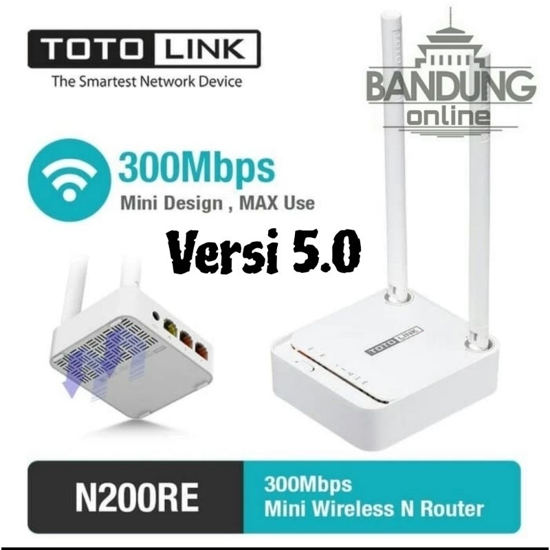 Totolink N200RE V4 V5 Router 2 Antenna Wireless N Mini 300Mbps | Shopee ...