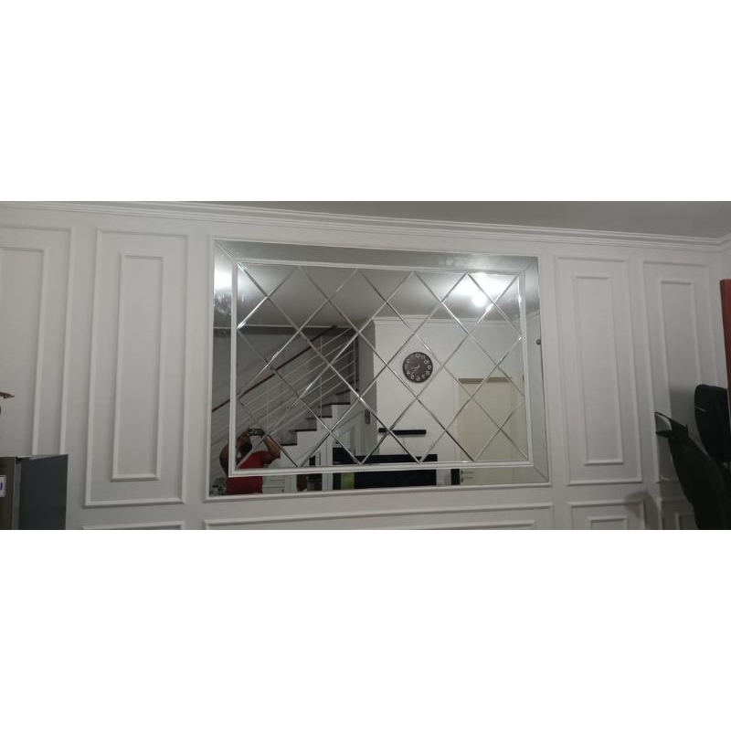 15cm Triangle Bevel Mirror Glass - Bevel Glass Center | Shopee Philippines