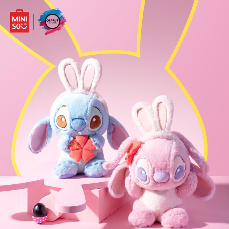 Miniso Cute Stitch Doll Disney Stitch Costume Bunny Plush Toy | Shopee ...