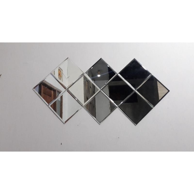 Bevel Mirror Glass Size 15x15 Thickness 5 Milli bevel 1cm | Shopee ...