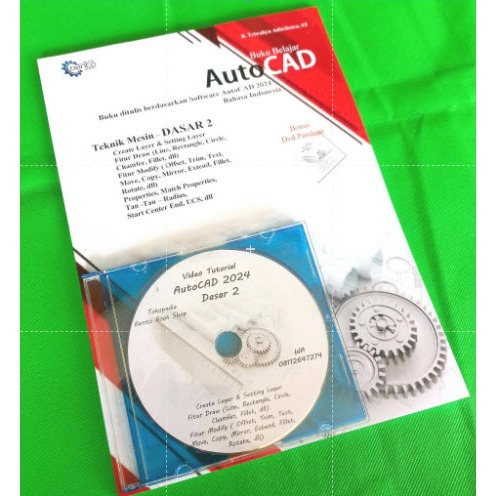 Basic 2024 AutoCAD Book 2 + Dvd Tutorial | Shopee Philippines