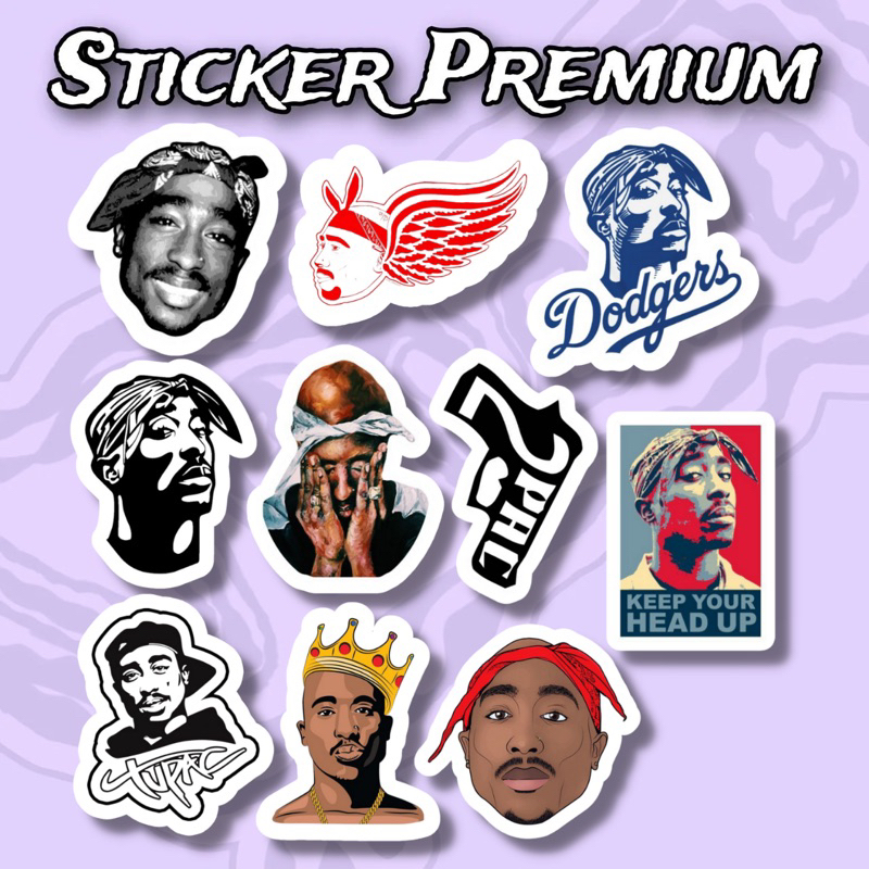 Tupak Rapper Pack Sticker contains 10 Pcs Waterproof | Shopee Philippines