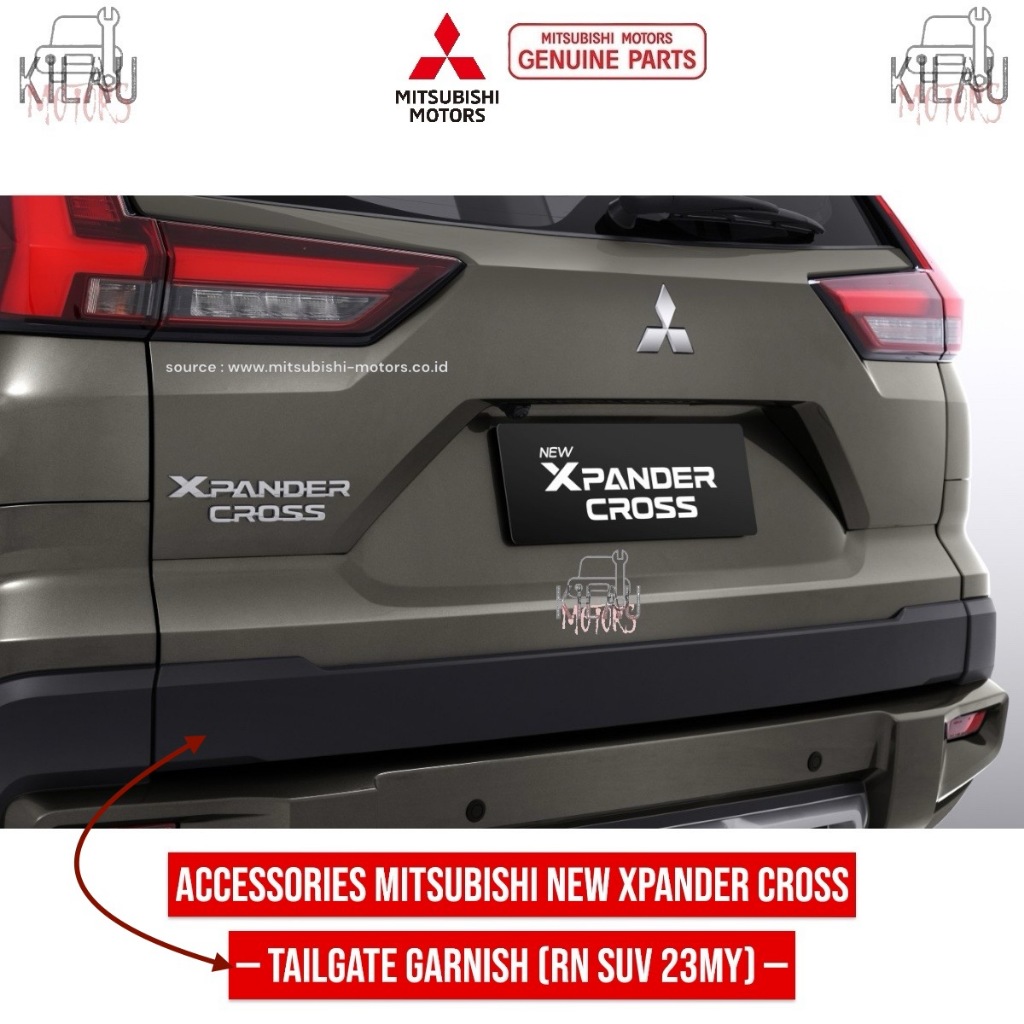 Tailgate Garnish Original Accessories Mitsubishi New Xpander Cross ...